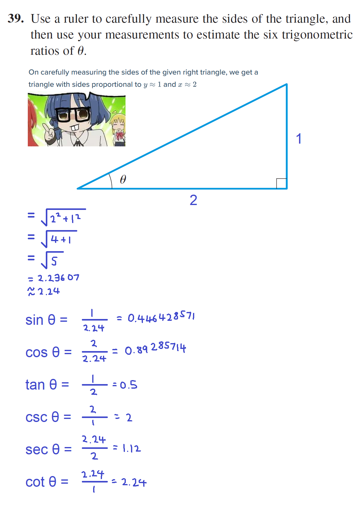 1.2 - Trigonometry of right triangles